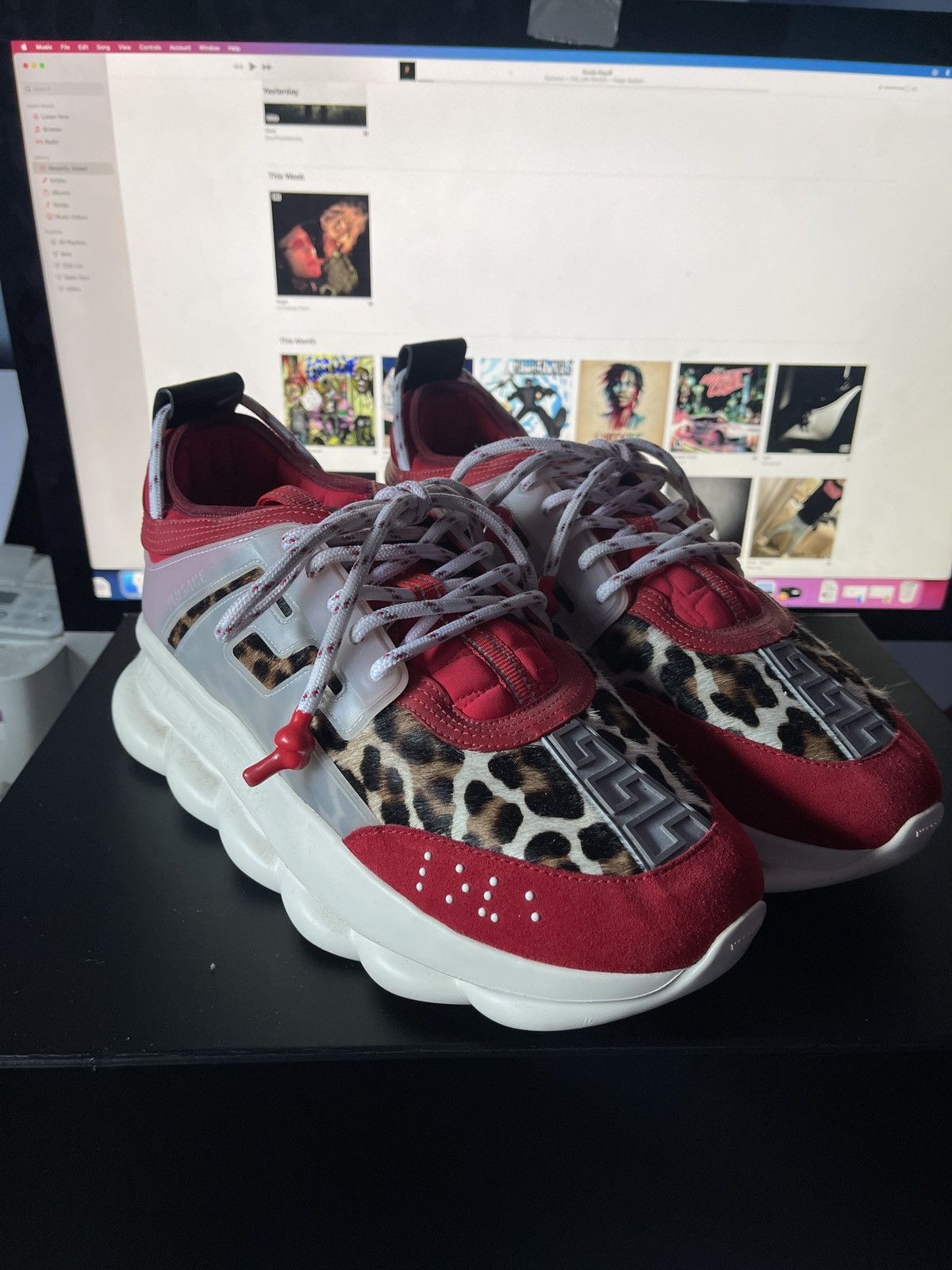 Versace Versace Chain Reaction “Leopard Print” | Grailed