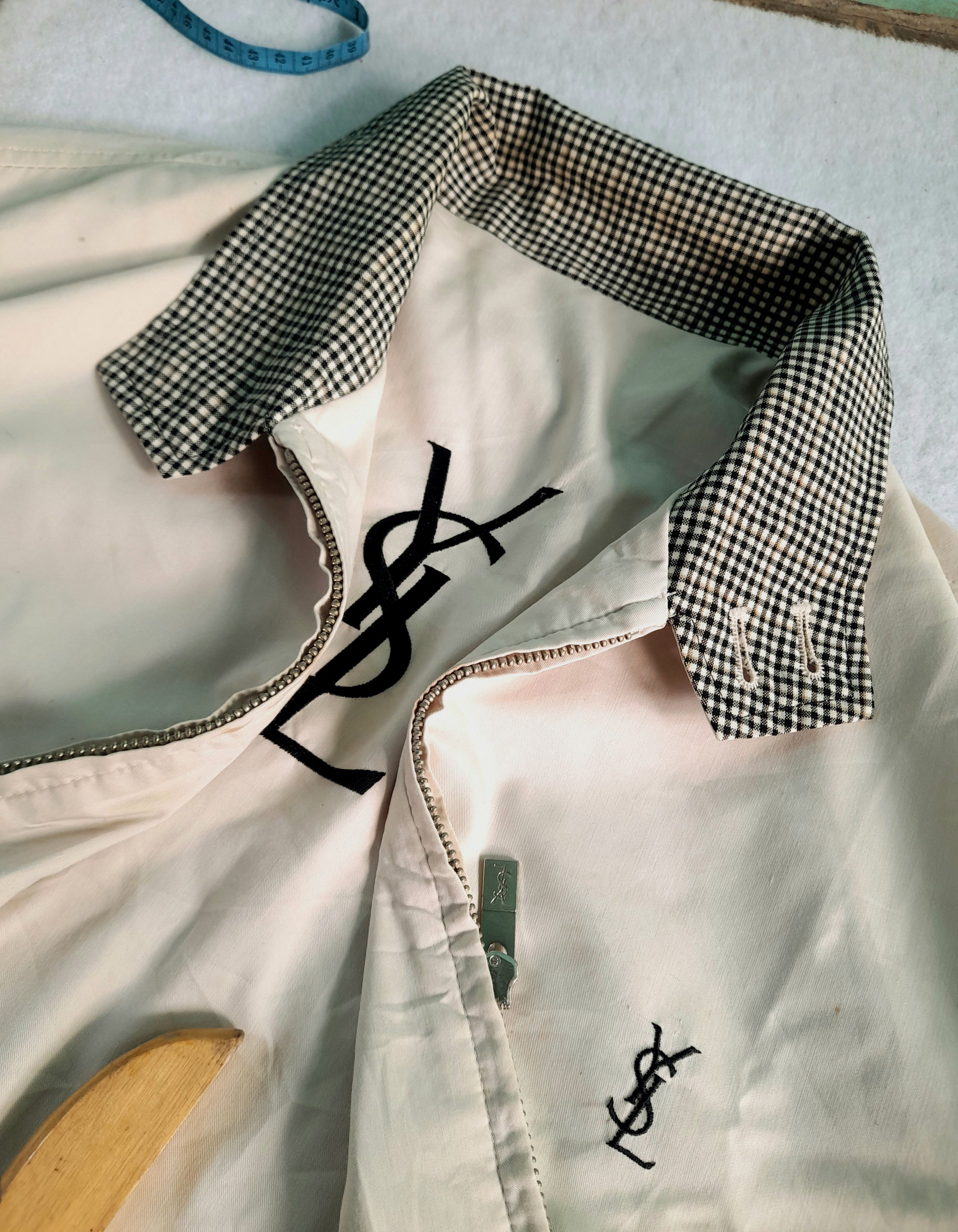 Vintage 💥BIG LOGO💥 yves Saint laurent jacket x ysl jacket | Grailed