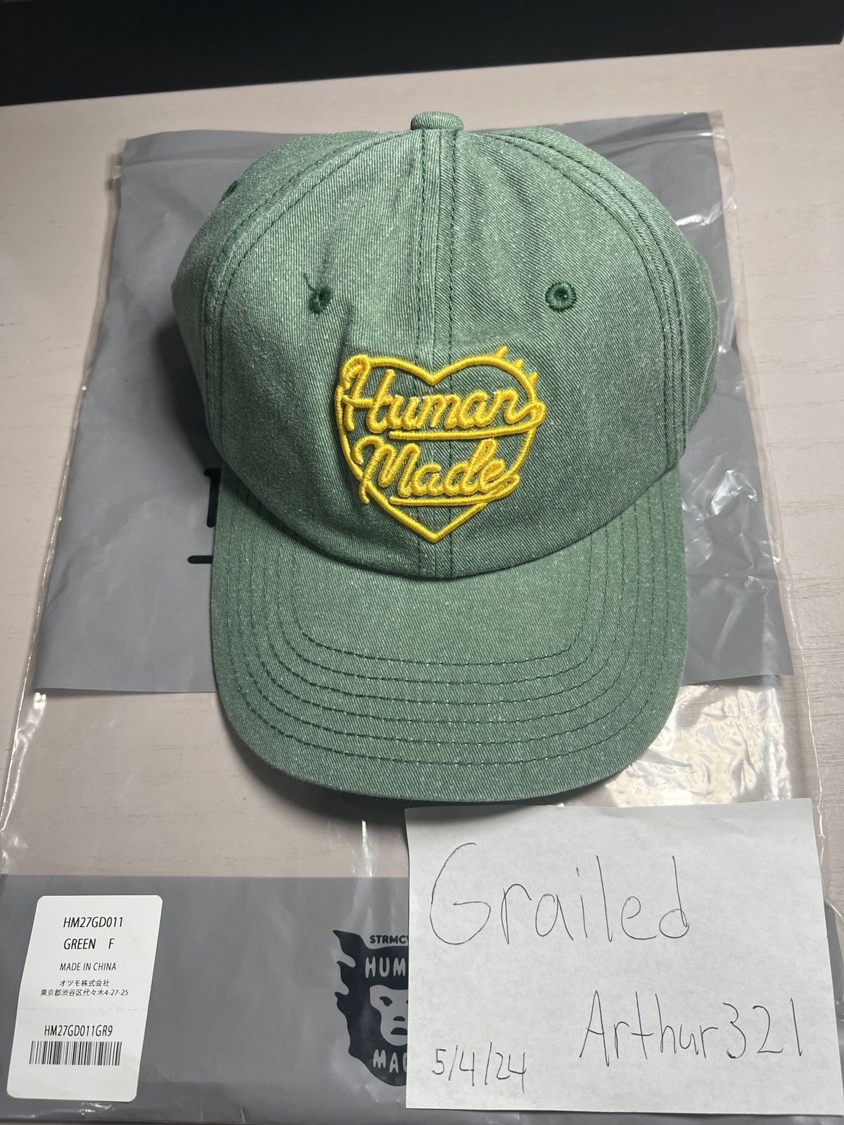 Human Made Human Made Hat Green | Grailed