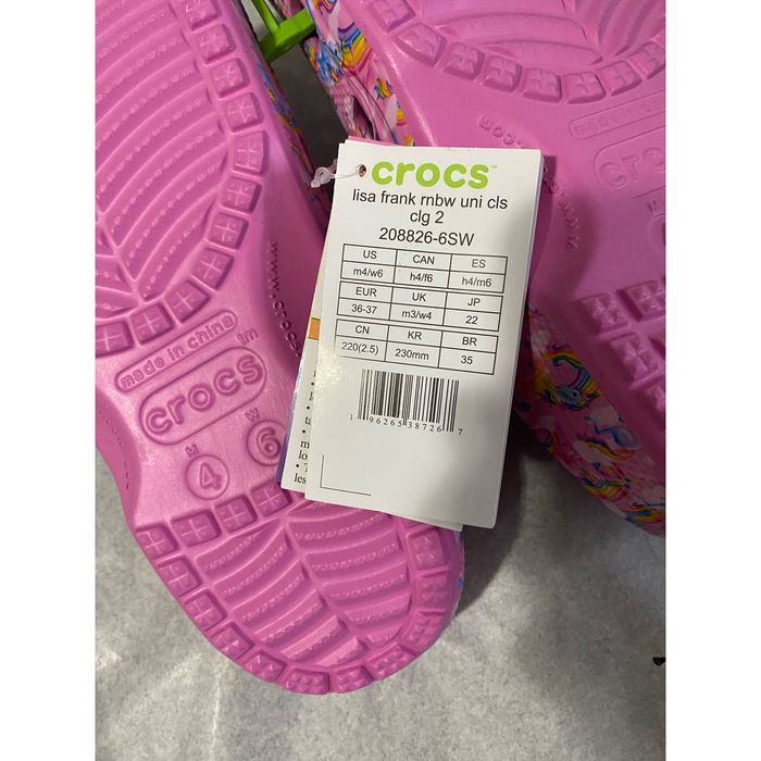 Crocs Crocs Classic Lisa Frank Unicorn Clog - Taffy Pink Womens 6 | Grailed