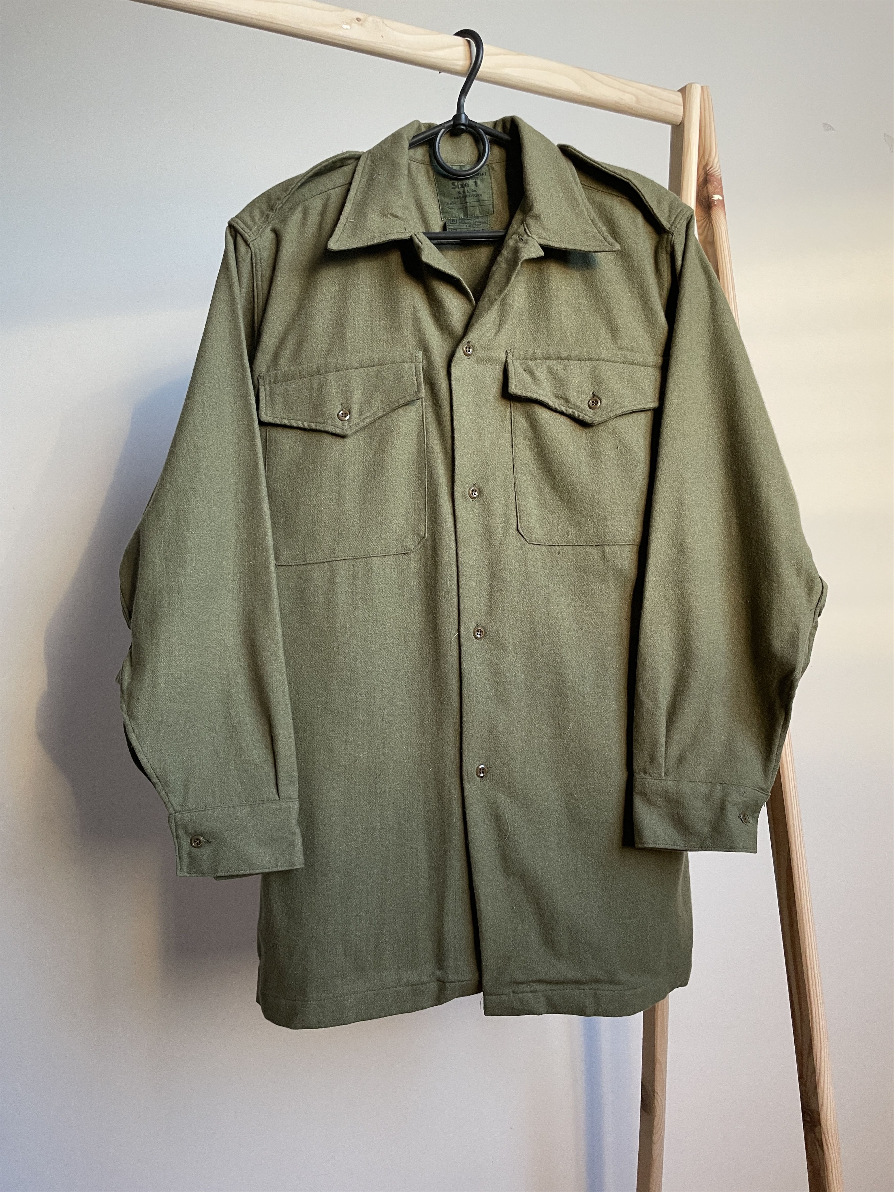 Military × Vintage British Army Vintage Military M37 Wool Flannel Shirt ...