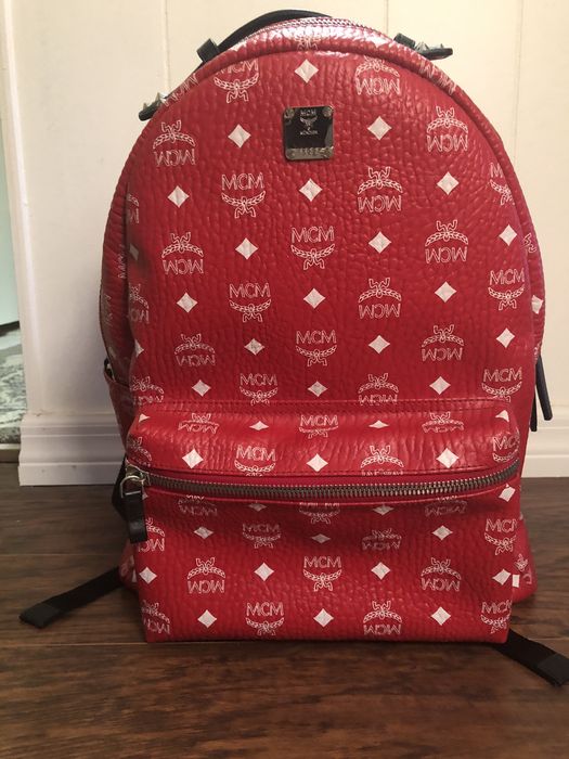 MCM MCM Red backpack | Grailed