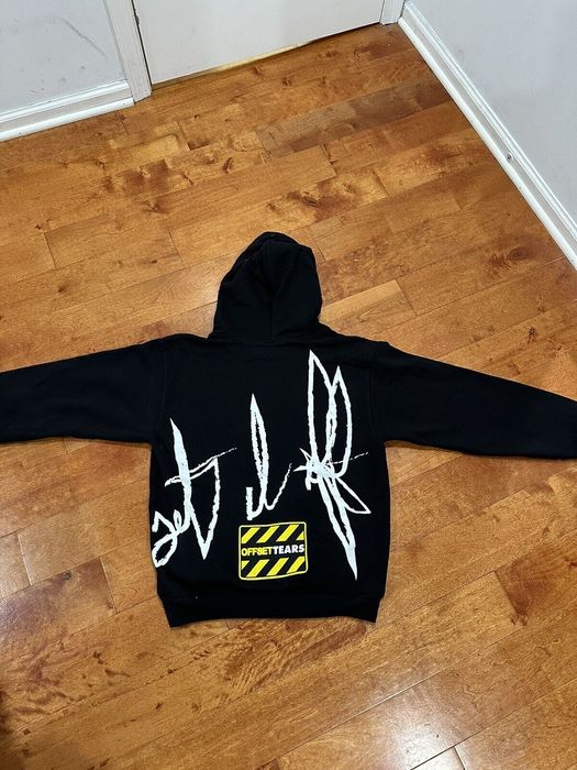 DENIM TEARS Denim Tears x Offset Hoodie (Black) | Grailed