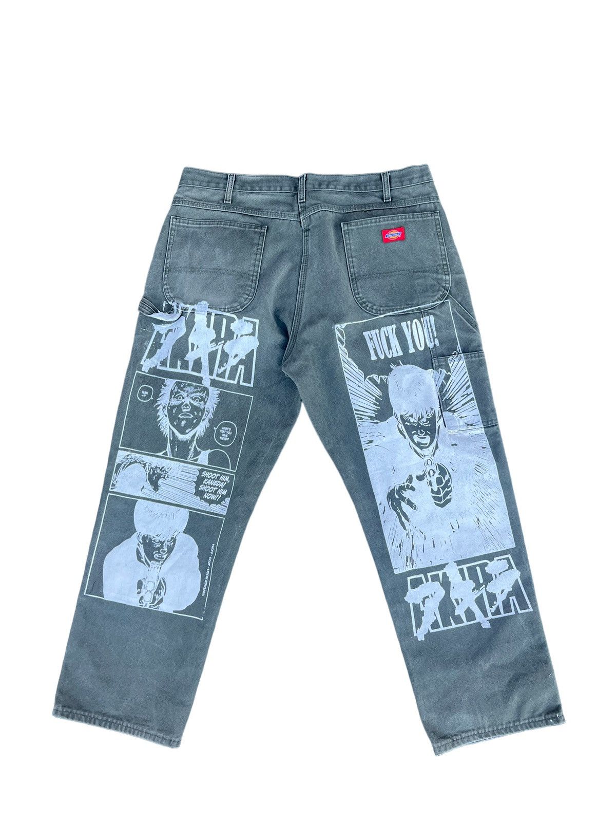 Dickies Vintage guess DBZ cargo jeans rare anime screen printed | Grailed