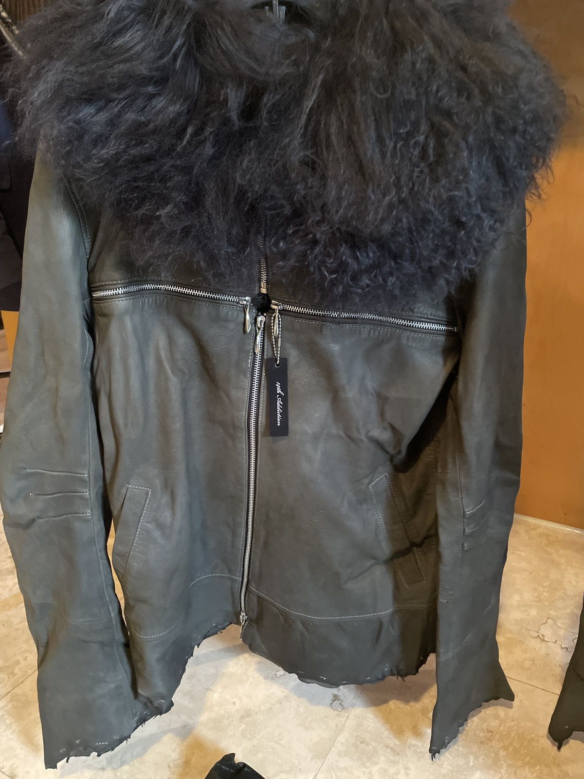 14th Addiction 14th addiction cross zip with fur | Grailed