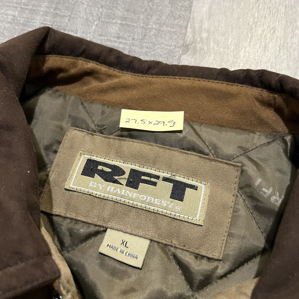 Rainforest RFT By Rainforest Brown Full Zip Quilt Lined Chore Jacket ...