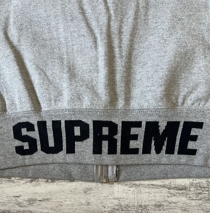 Supreme ⚙️ VINTAGE SUPREME BIG LOGO Y2K CUSTOMMADE ZIP-UP HOODIE | Grailed