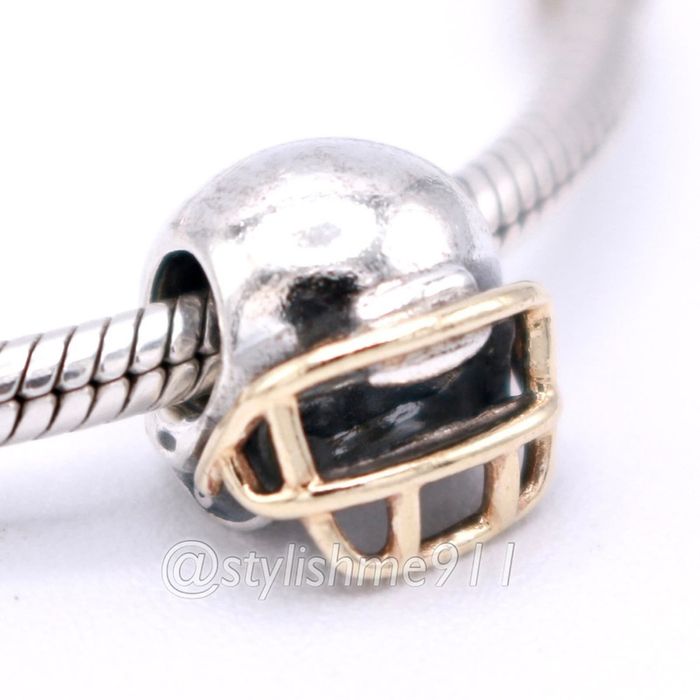 pandora Authentic PANDORA Football Helmet Charm - 790570 | Grailed