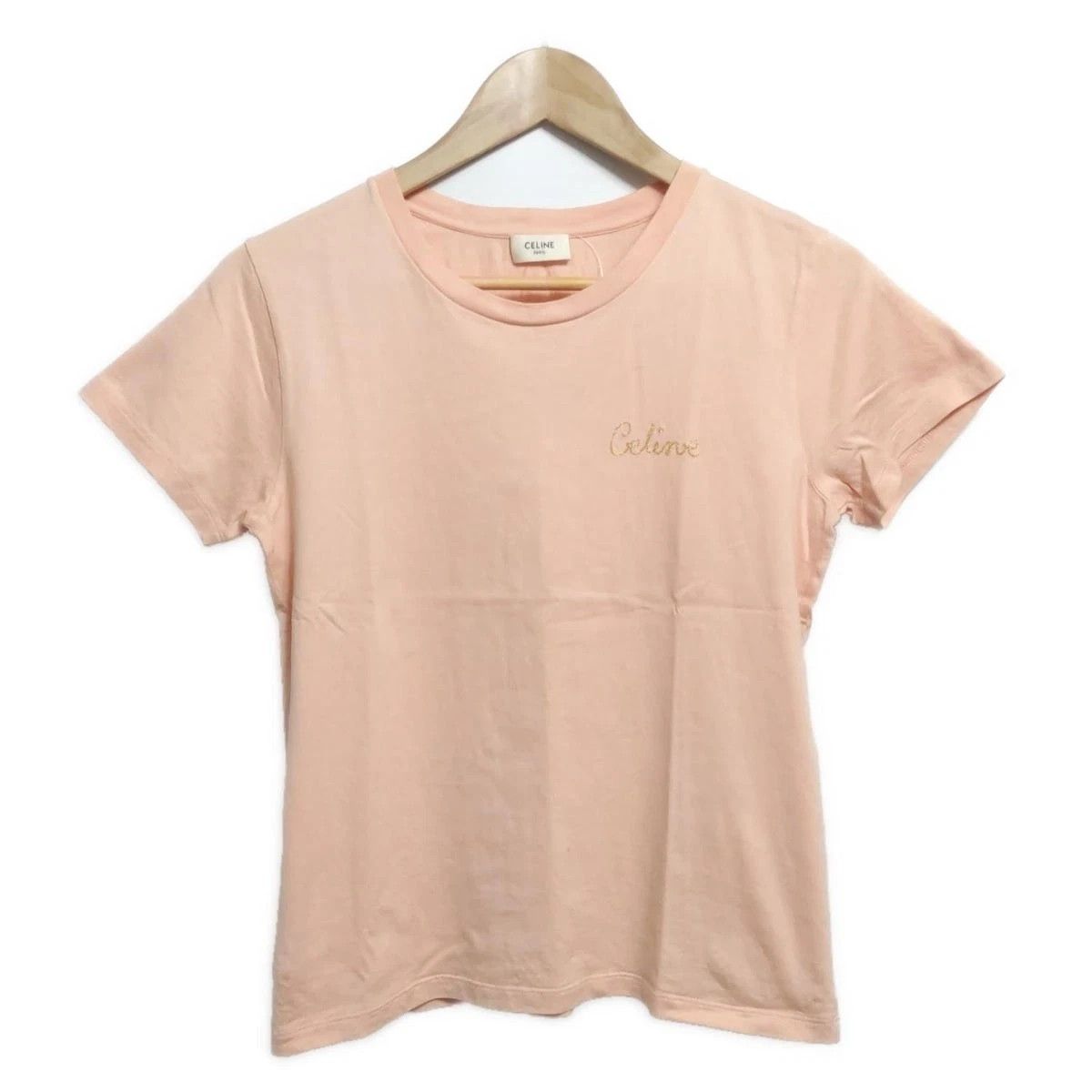 Celine Celine Embroidered Cursive Logo T-shirt | Grailed