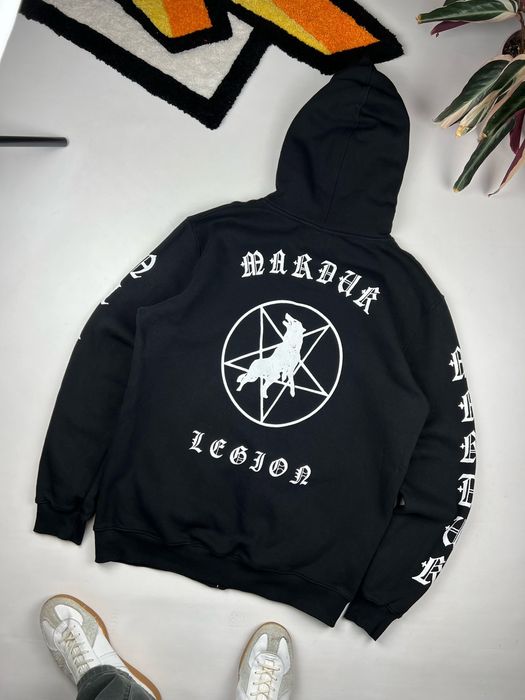 Vintage Marduk hoodie Wolf Pentagram | Grailed