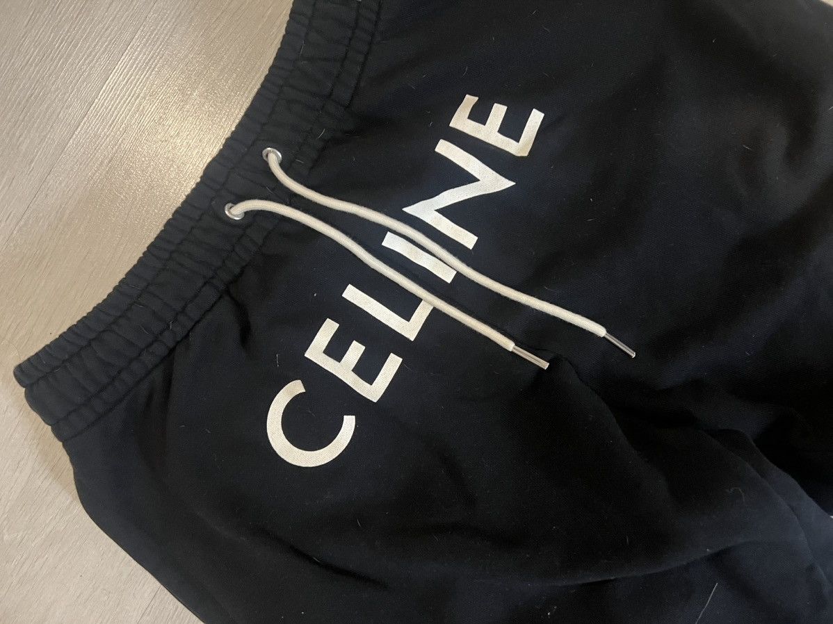 Celine Celine logo track bottoms | Grailed