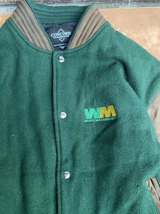 Vintage Vintage Waste Management Varsity Jacket | Grailed