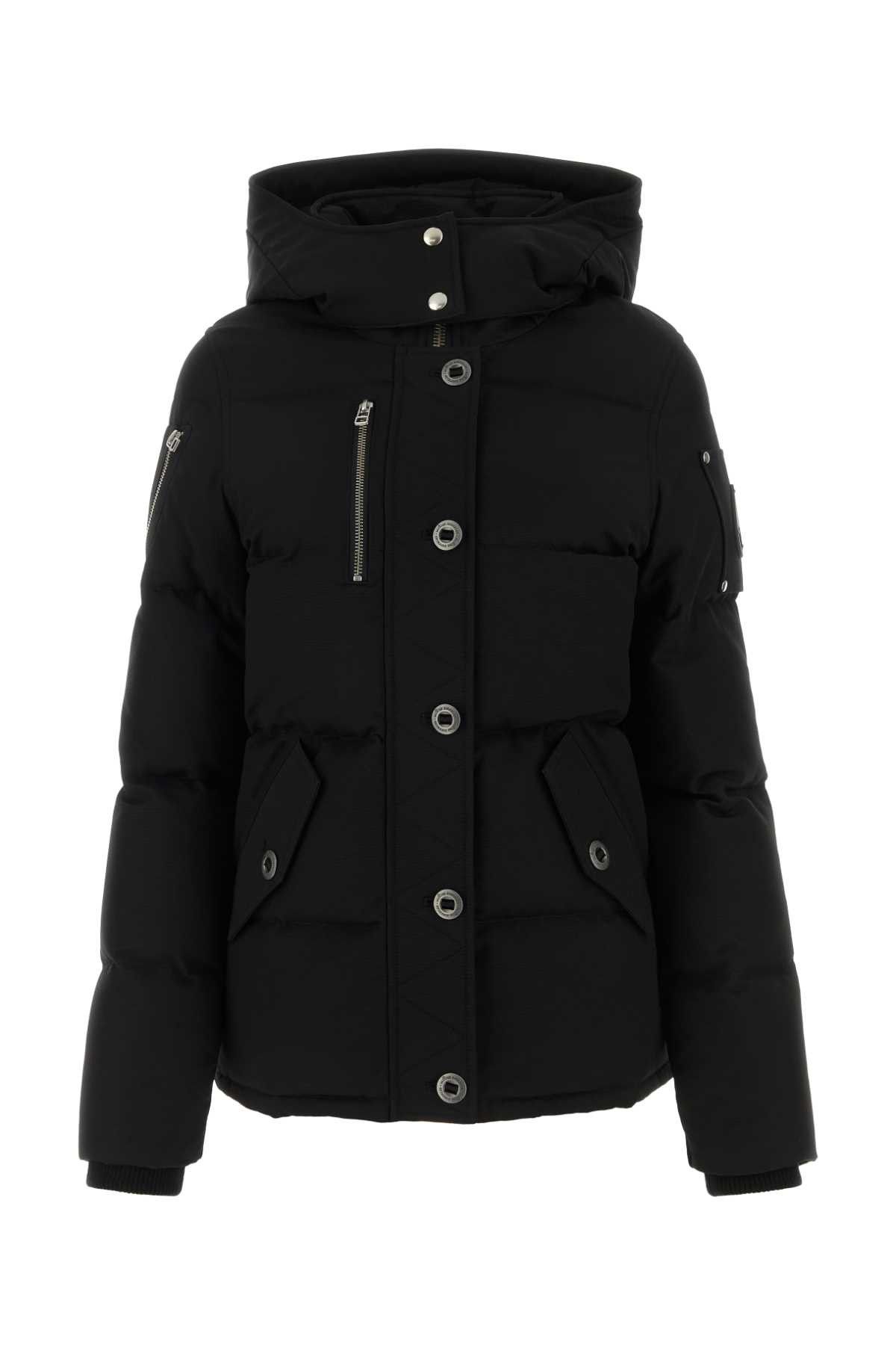 Moose Knuckles Black Cotton Blend Down Jacketâ | Grailed