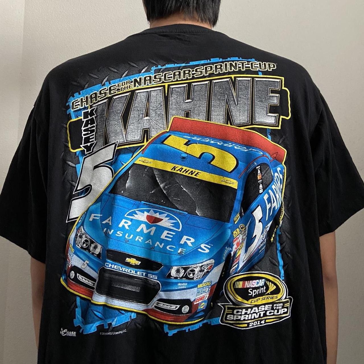 Vintage Vintage Kasey Kahn Nascar Graphics Black Tee Shirt | Grailed