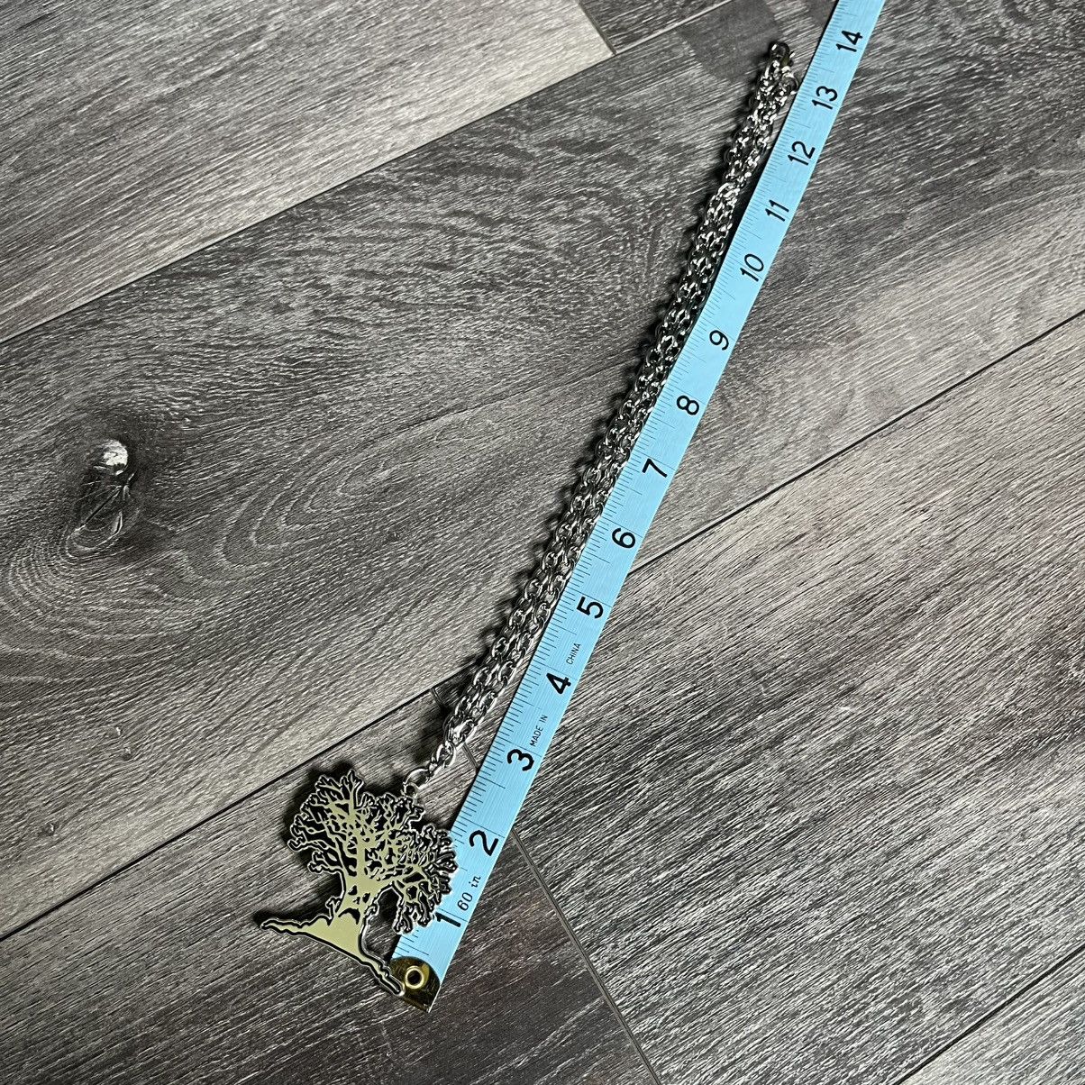 Drain Gang × Haunted Mound Haunted Mound Harold Tree Chain Necklace ...