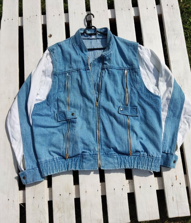 Japanese Brand Vintage Kapital Style Oversized Denim Varsity Jacket ...