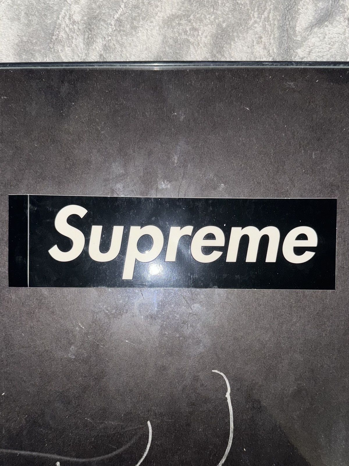 Supreme Supreme Transparent Black Box logo | Grailed