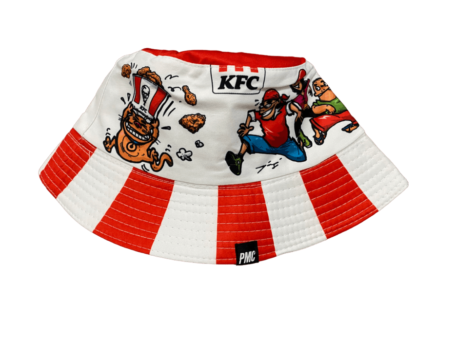 Streetwear Limited Edition Kfc X Ujang X PMC Bucket Hat Reversible ...