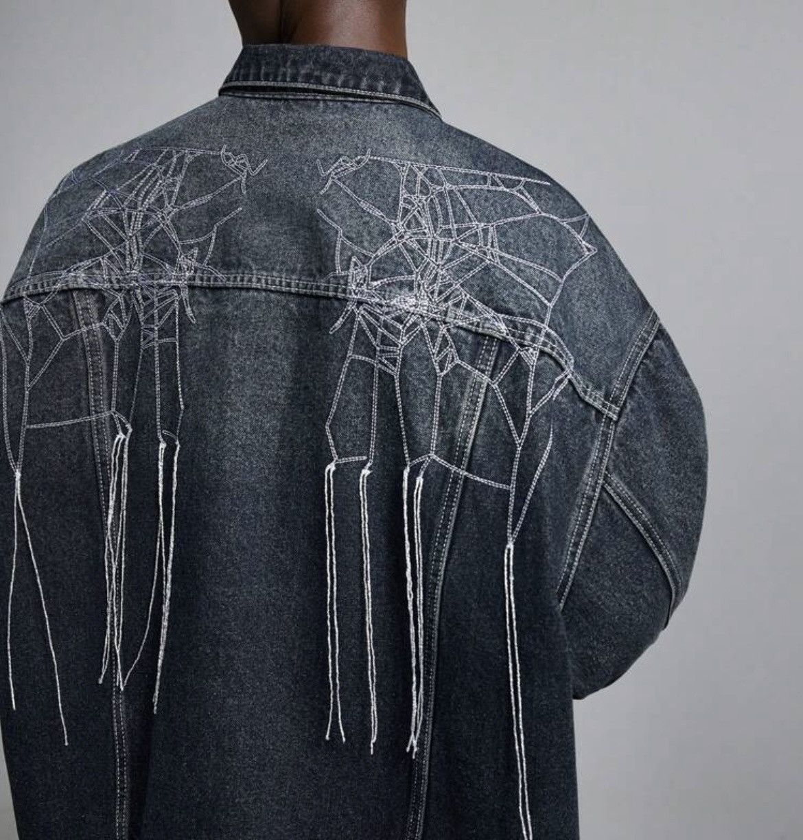 Denim Jacket × Streetwear × Vintage Spider web denim jacket | Grailed