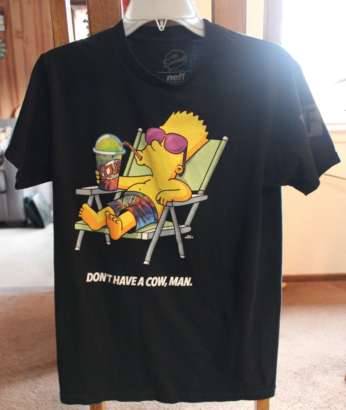 Gildan Bart Simpson The Simpsons x NEFF Black T shirt | Grailed