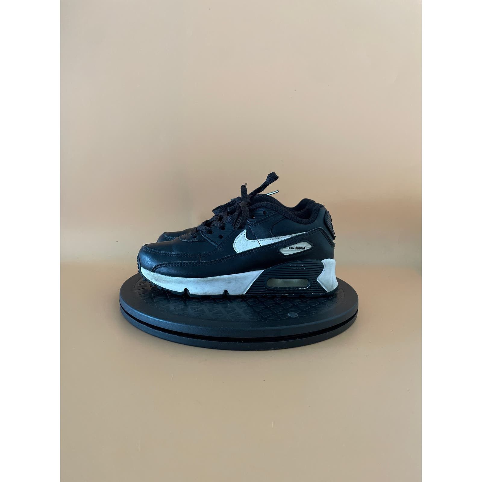 Nike Boys Nike Air Max 90 GS Sneakers Size 13C Black White | Grailed
