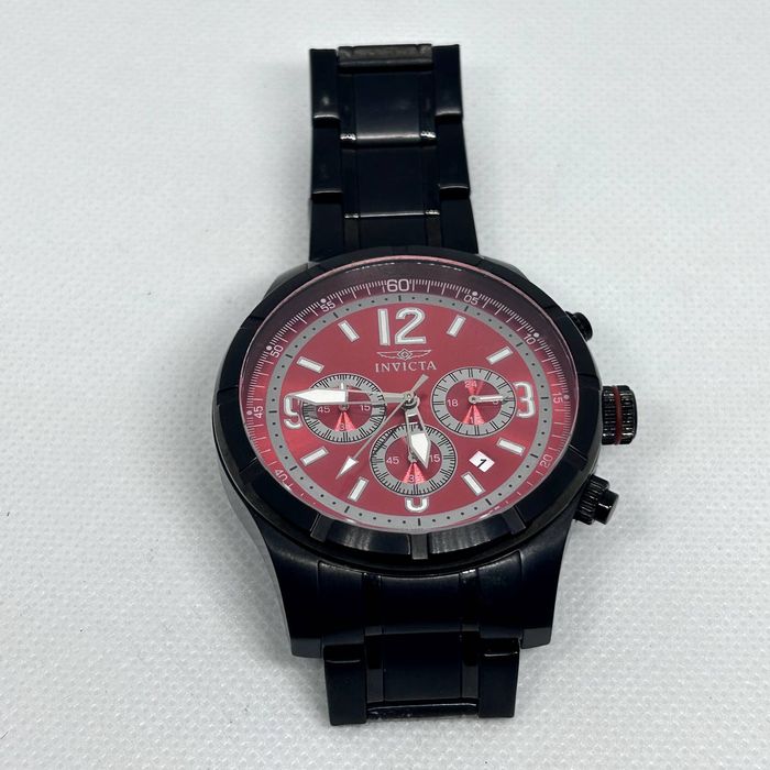 Invicta Invicta Specialty Collection Mens Black Tone Red Face Watch ...