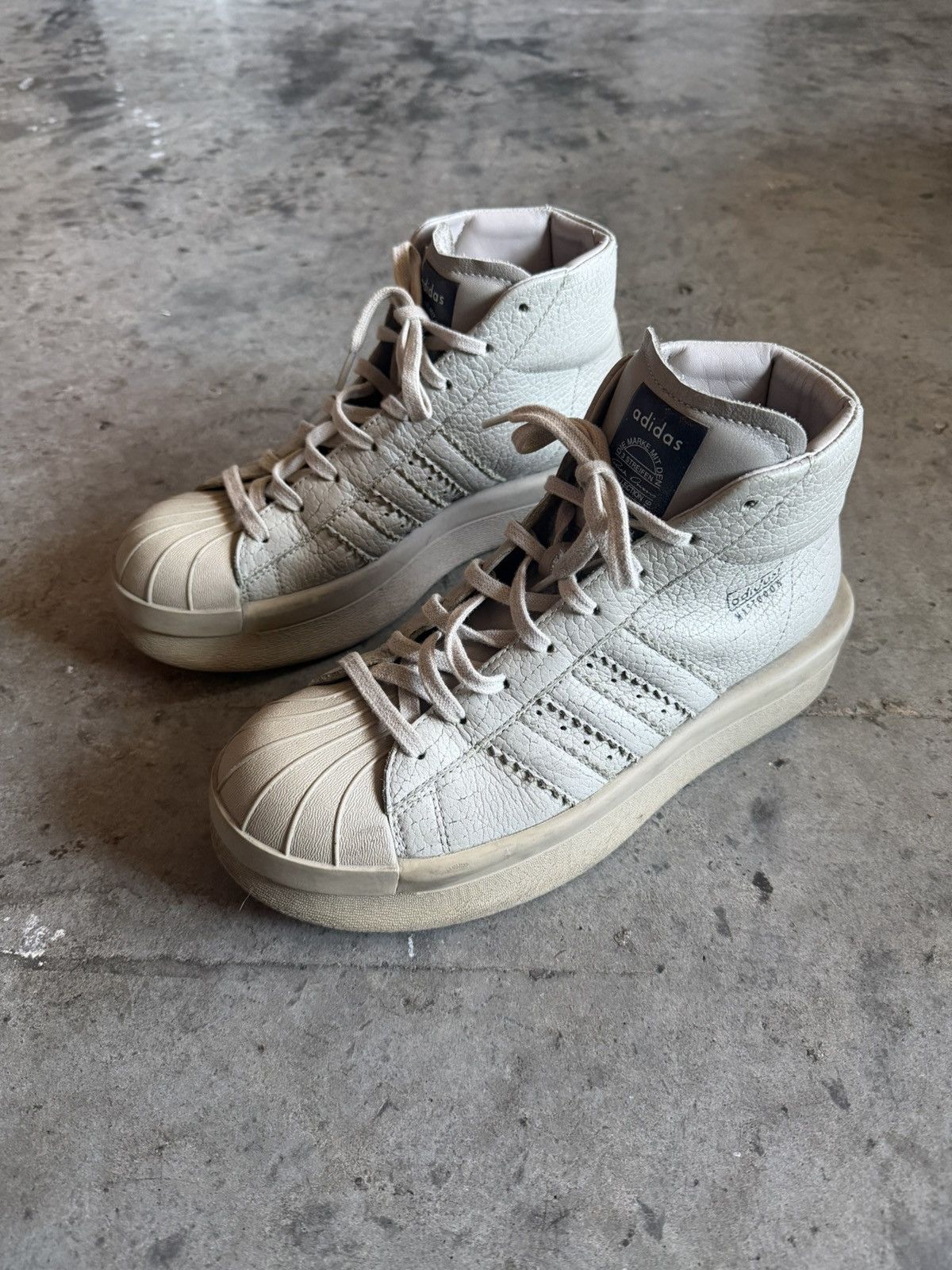 Rick Owens Rick Owens adidas Mastodon “Dust” FW16 Runway Sneakers | Grailed