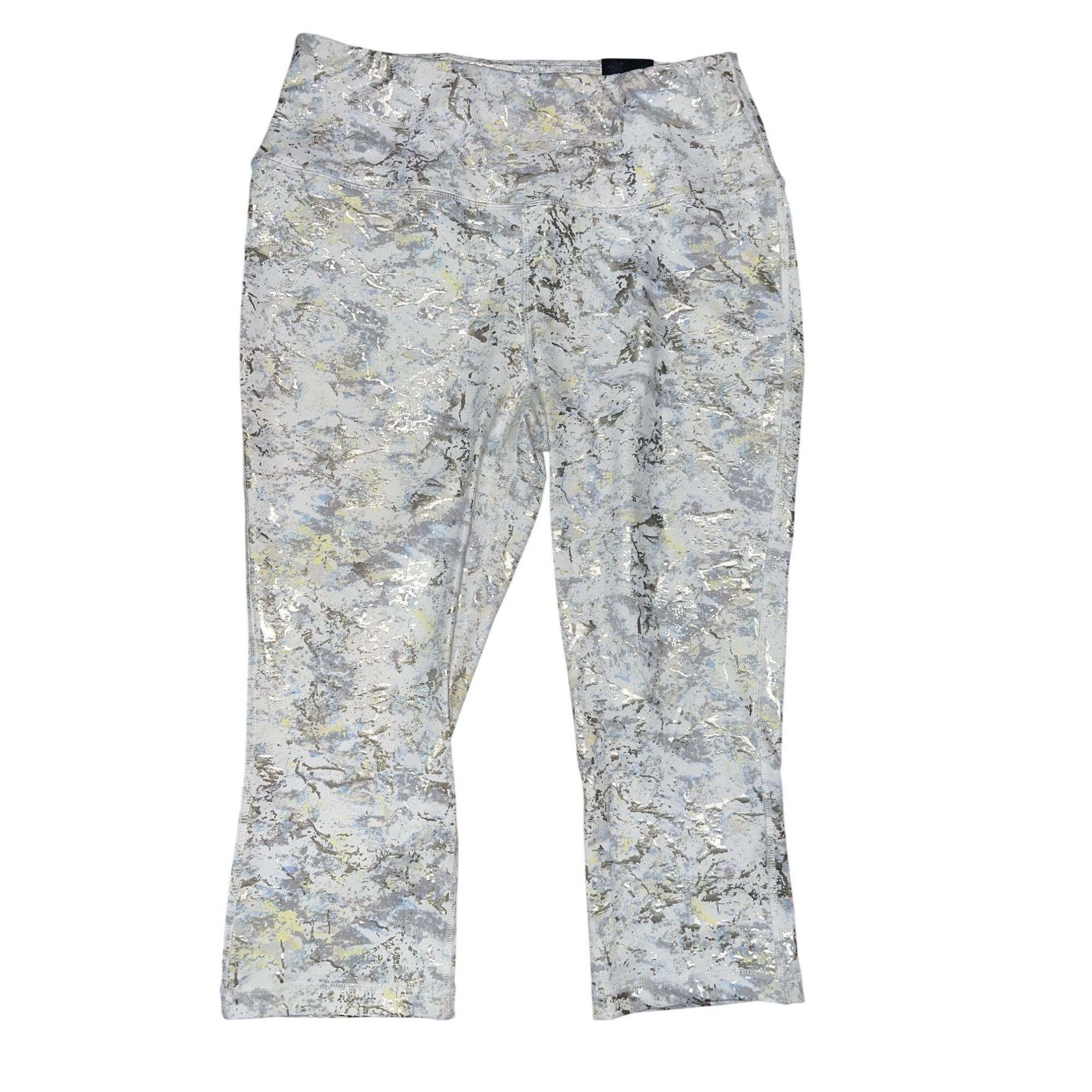 Zylos George Machado Zelos XL Womens Capri Pants Watercolor Metallic ...