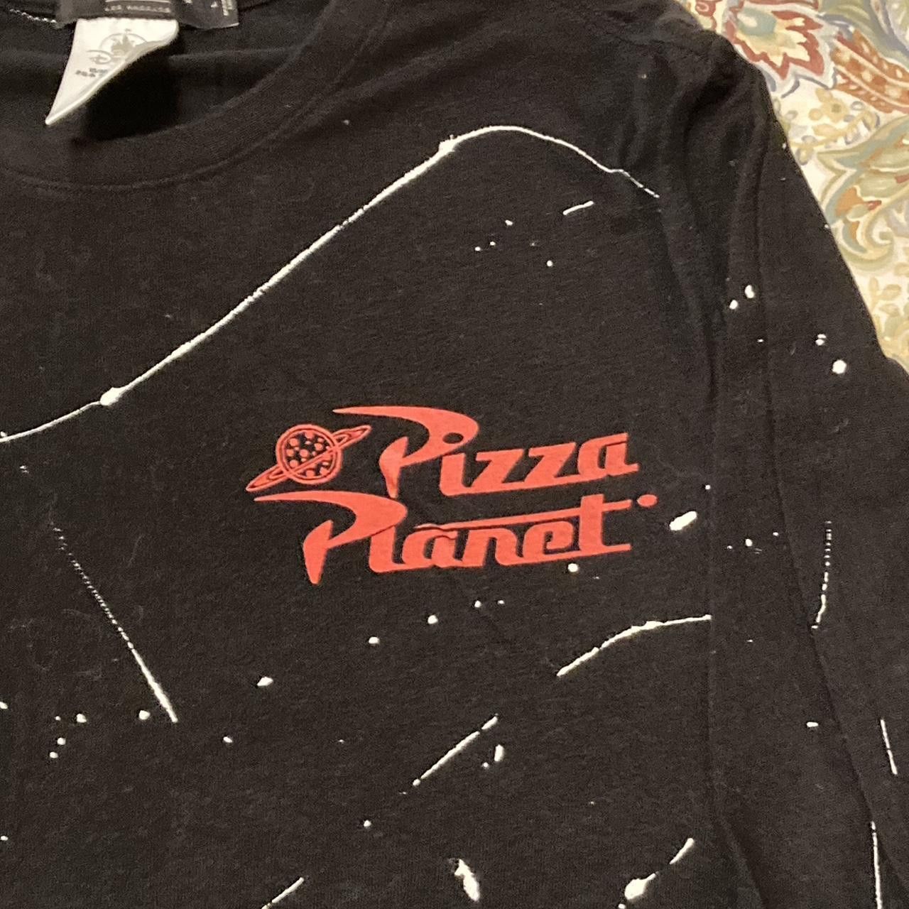 Disney Pizza Planet Paint Splatter Longsleeve | Grailed