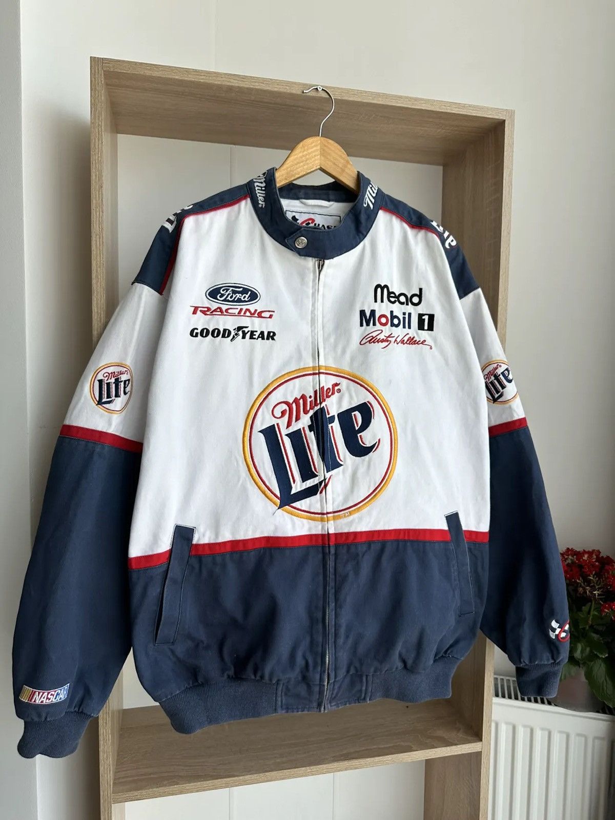 Vintage Vintage NASCAR Ford Miller Lite Racing Jacket Mobil 1 | Grailed
