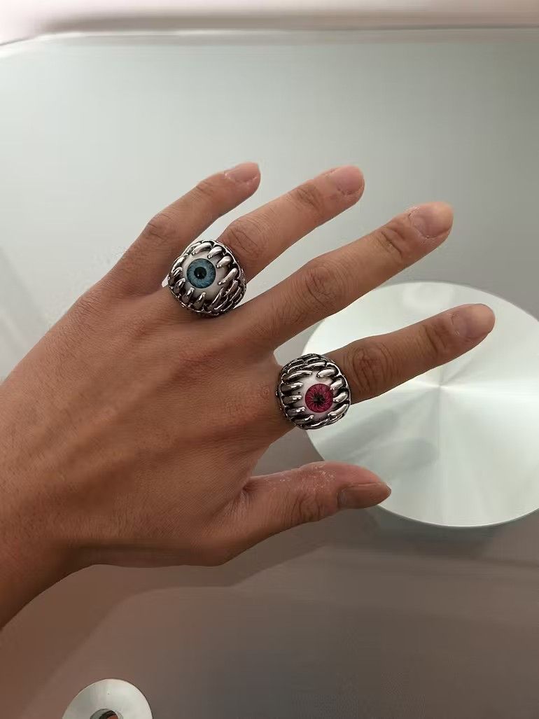 Vintage 2-Piece Gothic Eye Rings | Grailed