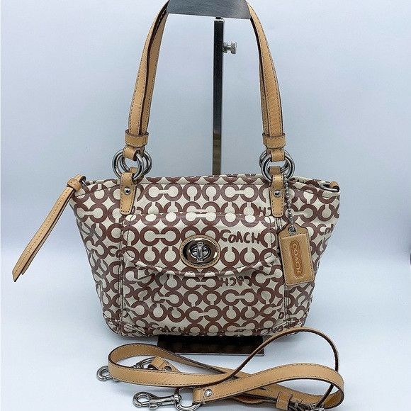 Coach Coach Leah Optic Art Coated Canvas Crossbody Shoulder Bag | Grailed