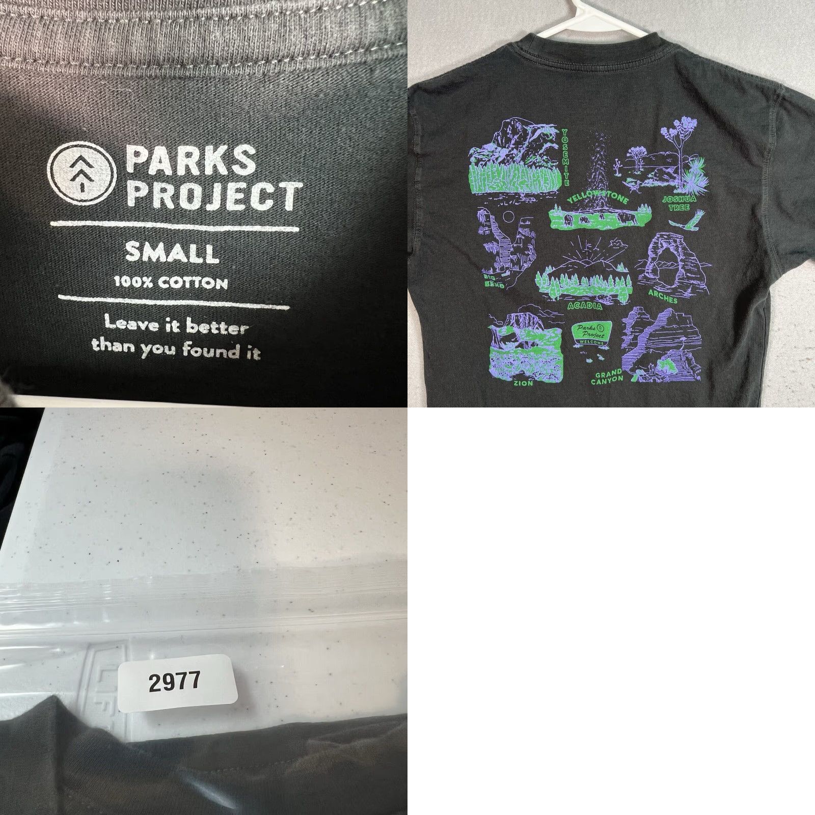 Parks Project Grand Canyon Yellowstone Yosemite National Parks adult small black men's graphic ...