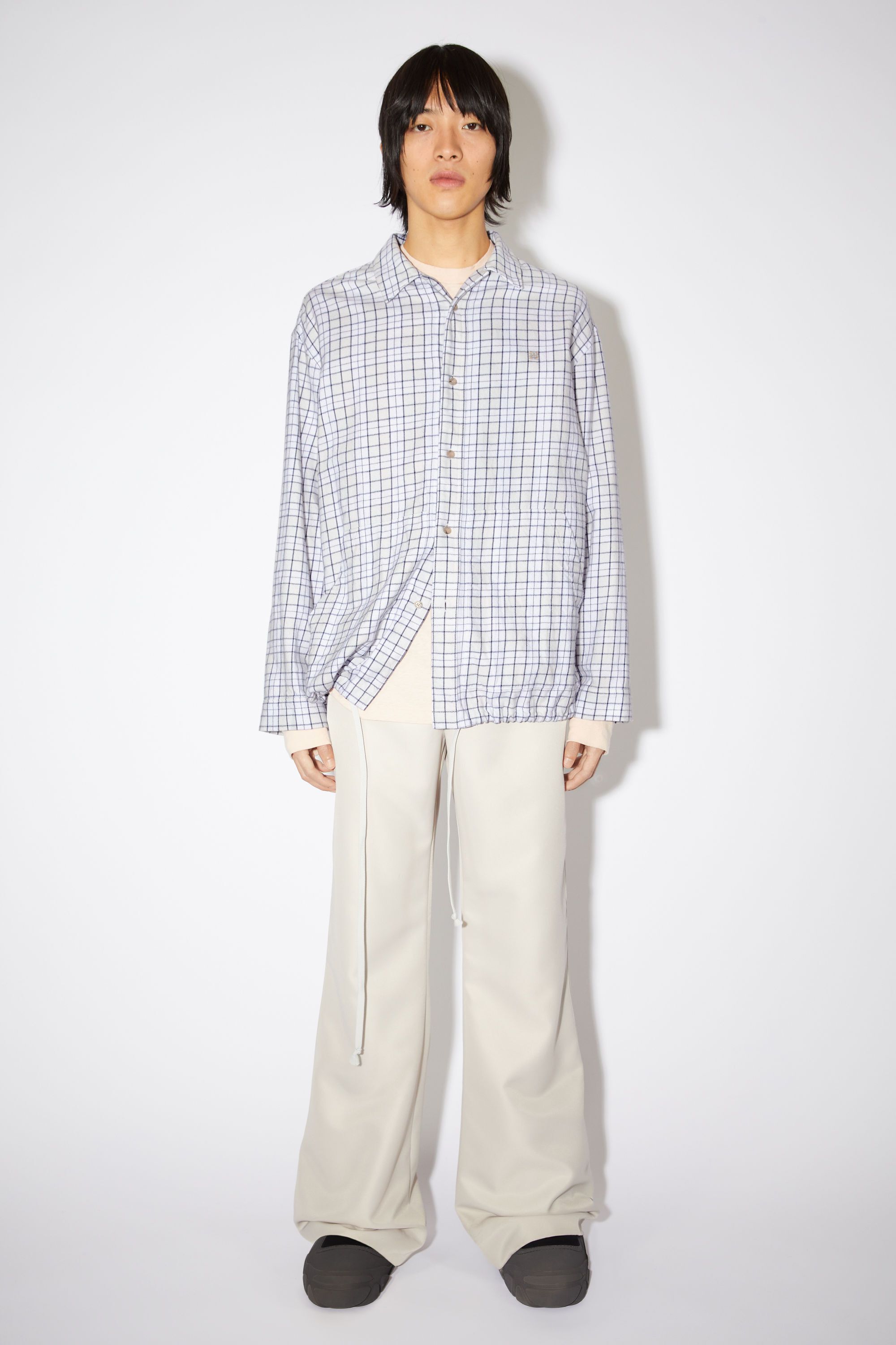 Acne Studios NWOT $420 - Acne Studios Flannel shirt - White/black | Grailed