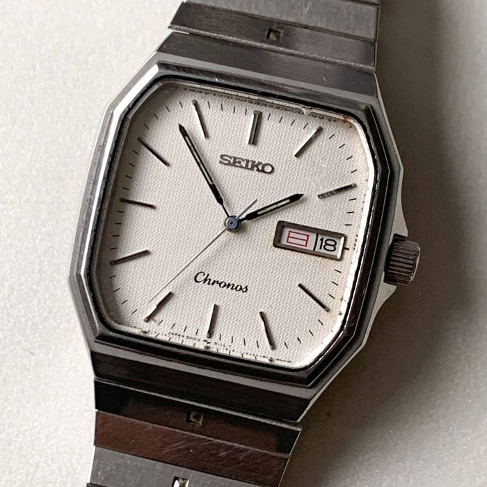 Vintage Vintage Old Seiko Chronos Square Quartz Watch | Grailed