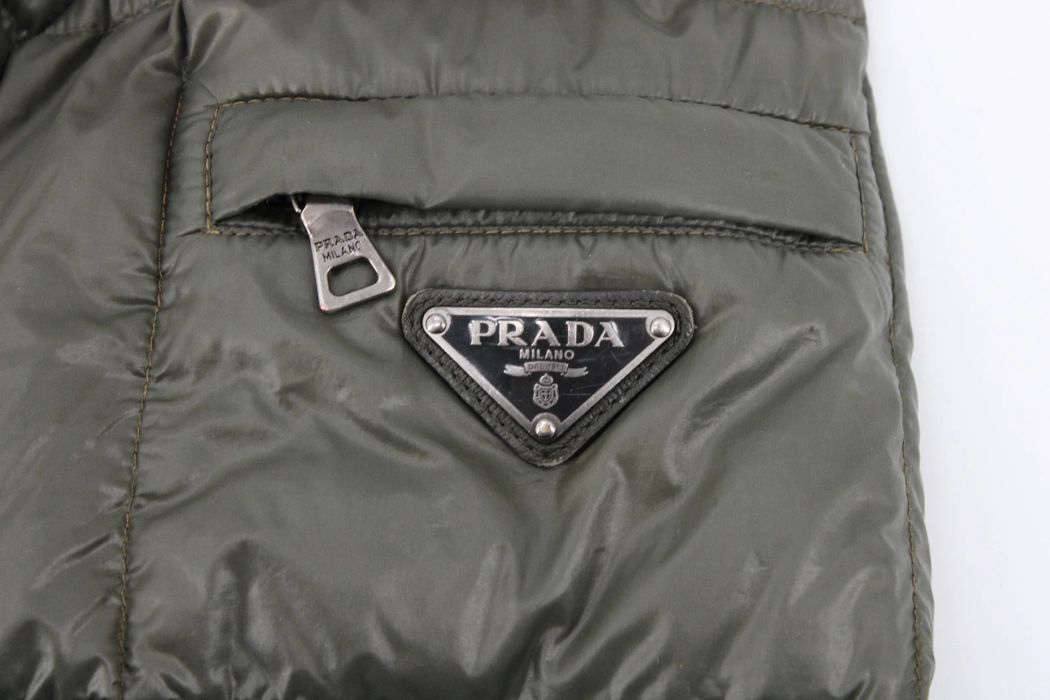 Prada Quilted Puffer Jacket Triangle Logo | Grailed