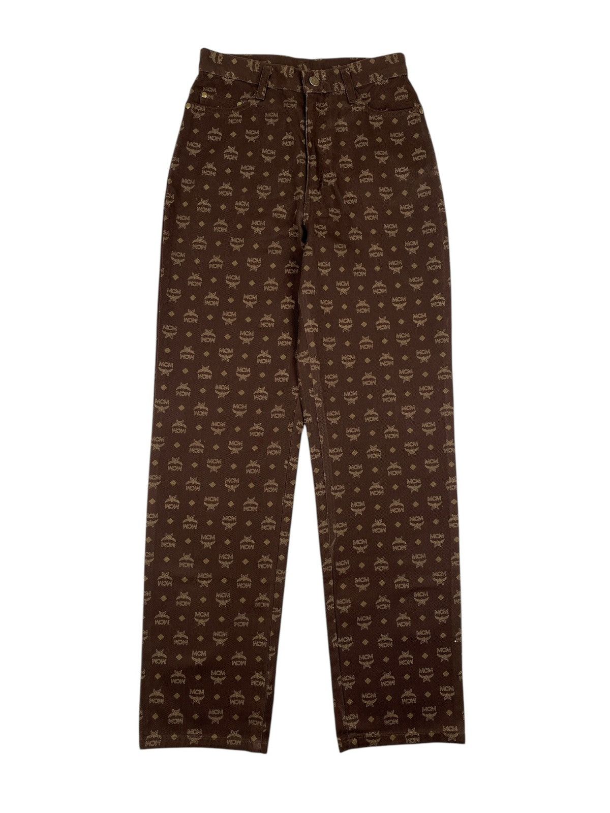 MCM × Vintage OTC Monogram Brown Pants | Grailed