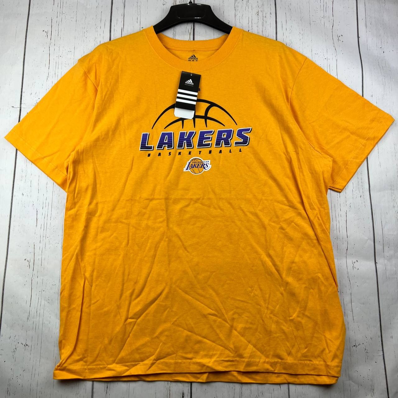 Adidas Los Angeles Lakers NBA 2XL Adidas Basketball T-Shirt Men New | Grailed