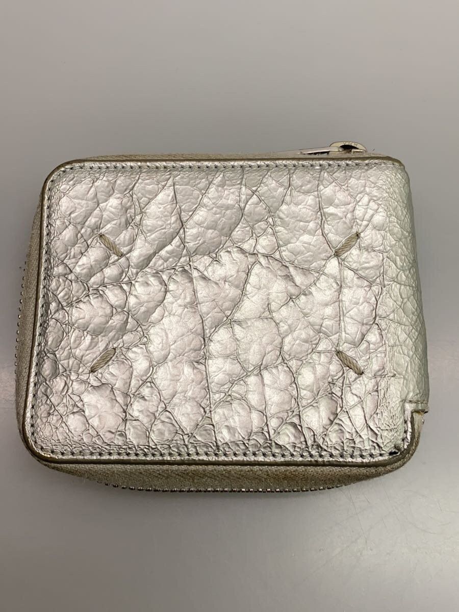 Maison Margiela Cracked Metallic Leather Zip Wallet | Grailed