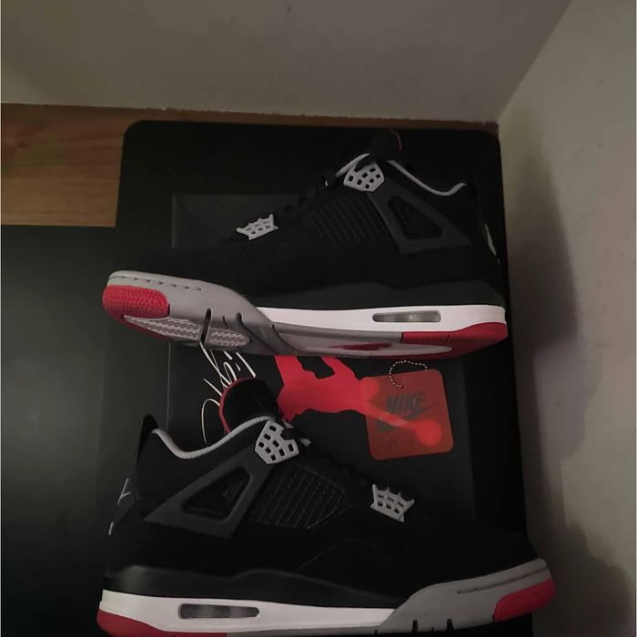 Jordan Brand Jordan 4 Retro OG 'Bred' 2019 Mens Sneakers | Grailed