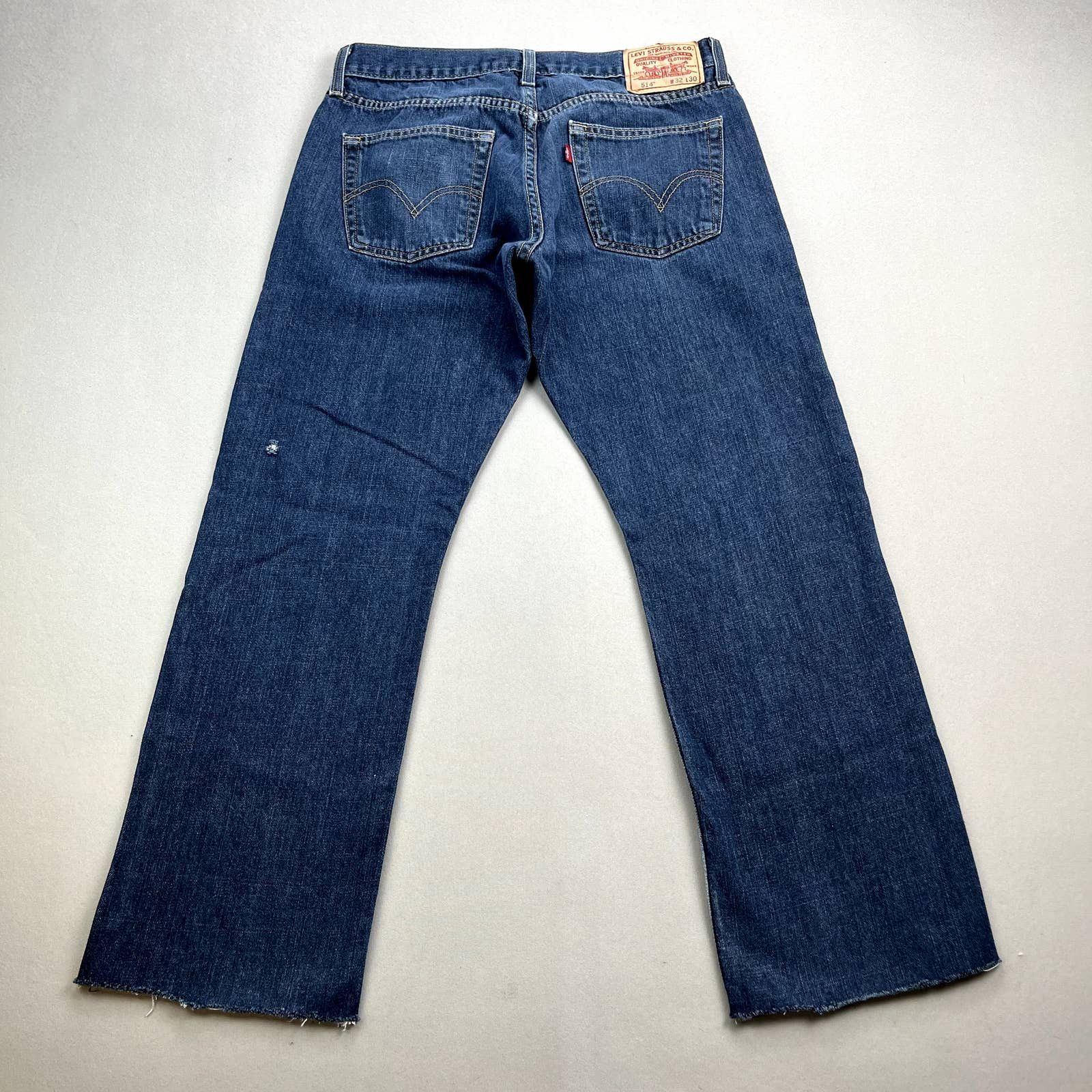 Levi's Levis 514 Jeans 32 Blue Denim Slim Straight Leg Dark Wash | Grailed