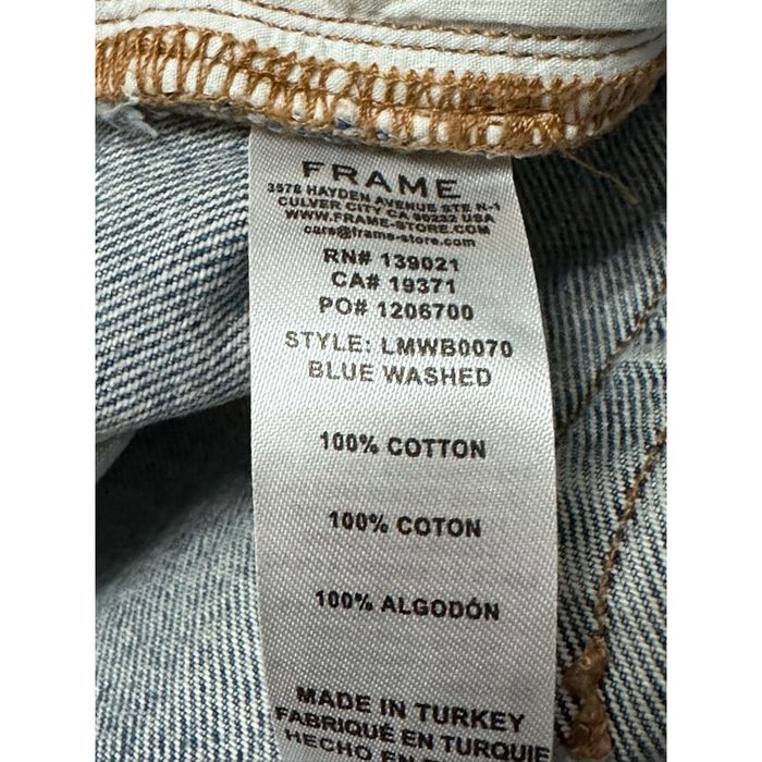 Frame Frame Mens Jeans Blue Stonewash Denim Button Fly 36x32 New | Grailed