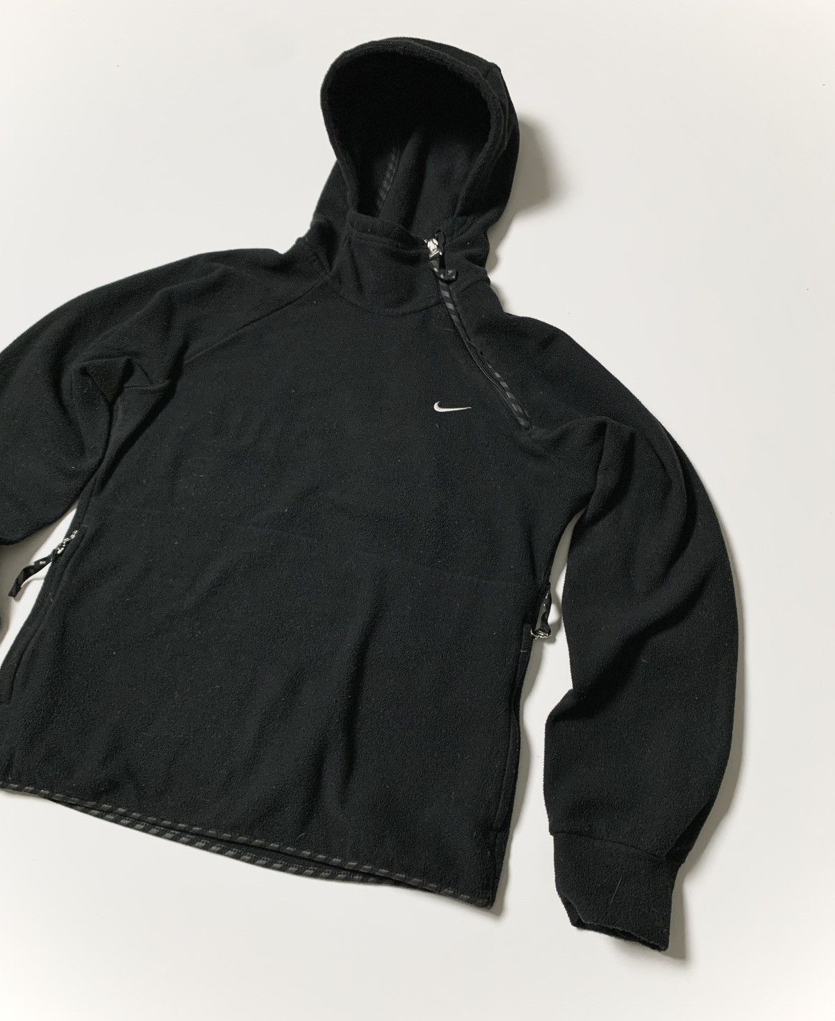 Nike × Vintage Nike Vintage Ninja Asymmetrical Neck Zip Fleece Hoodie ...