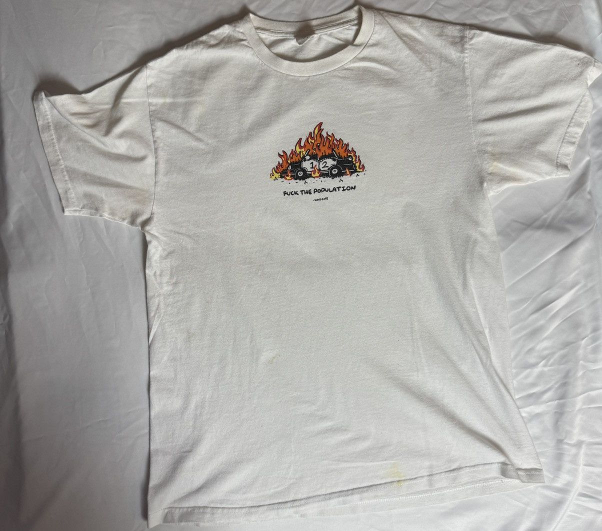 Fuck The Population FTP x KODONE cop car t-shirt | Grailed