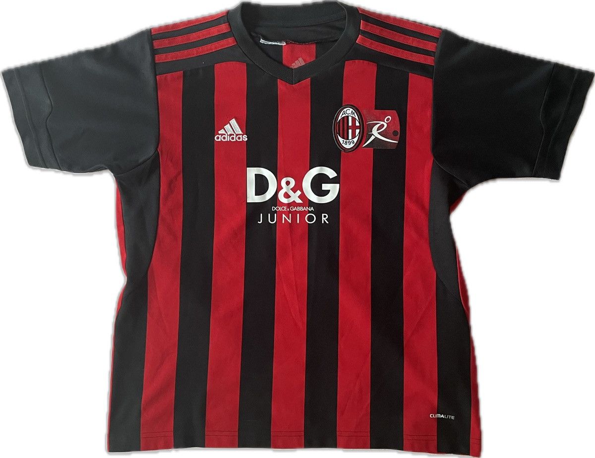 Adidas × Dolce & Gabbana D&G Adidas AC Milan Jersey Junior (worn by Ecco2k) | Grailed