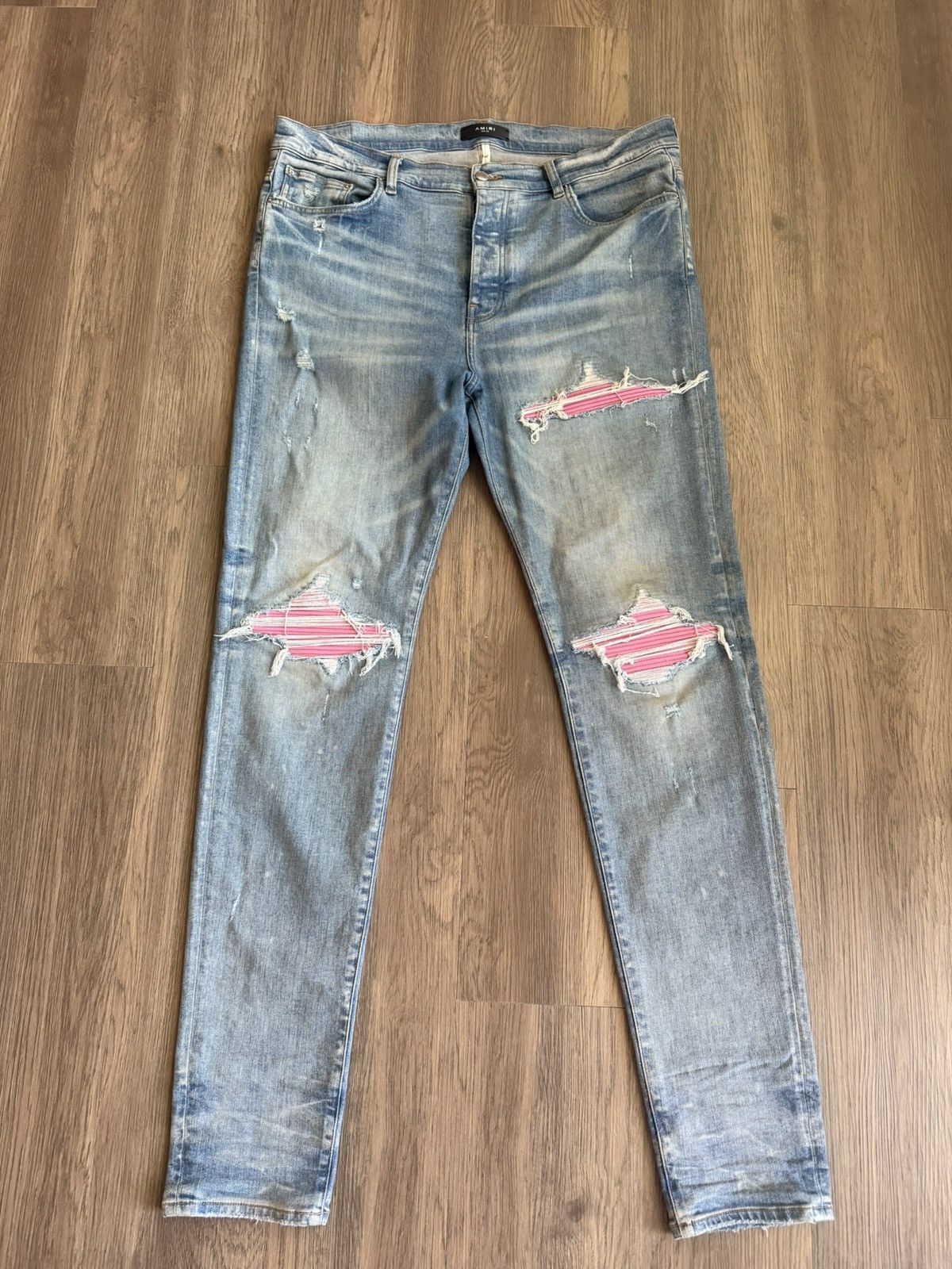 Amiri Amiri mx1 pink patch | Grailed