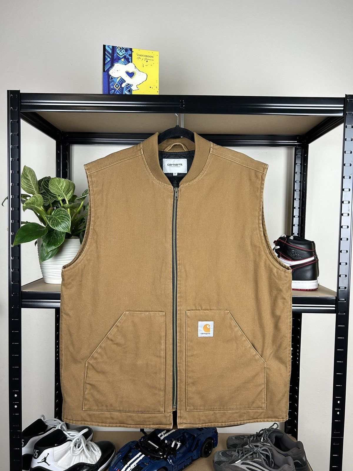 Vintage 🦍CARHARTT VINTAGE BOXY LOGO OLD MONEY VEST | Grailed