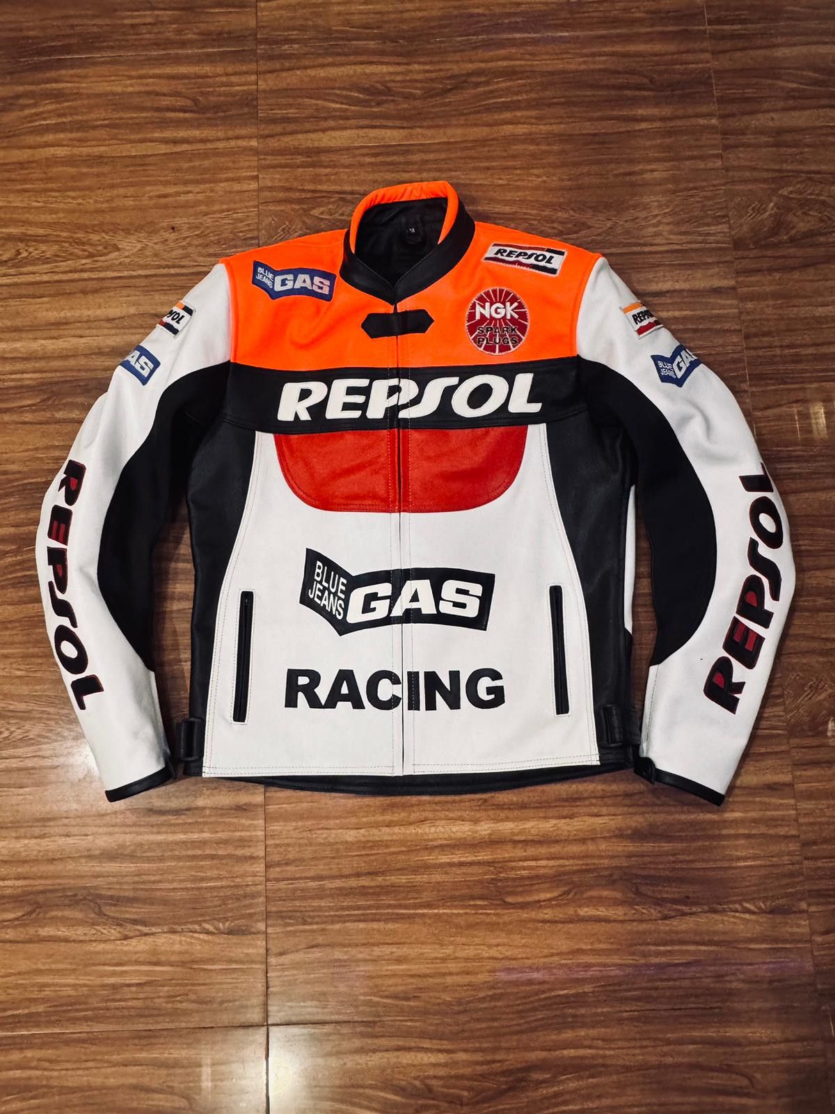 Honda × Leather Jacket × Racing Honda CBR Leather Racing Jacket | Grailed