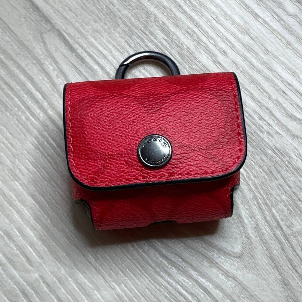 Coach Coach Earbuds Case for the AirPods Pro Signature Miami Red | Grailed