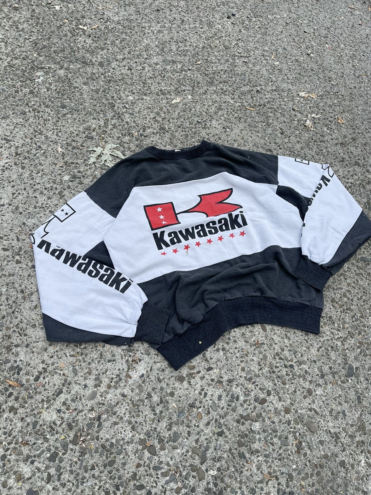 NASCAR × Racing × Vintage Kawasaki vintage racing sweatshirt 90s | Grailed